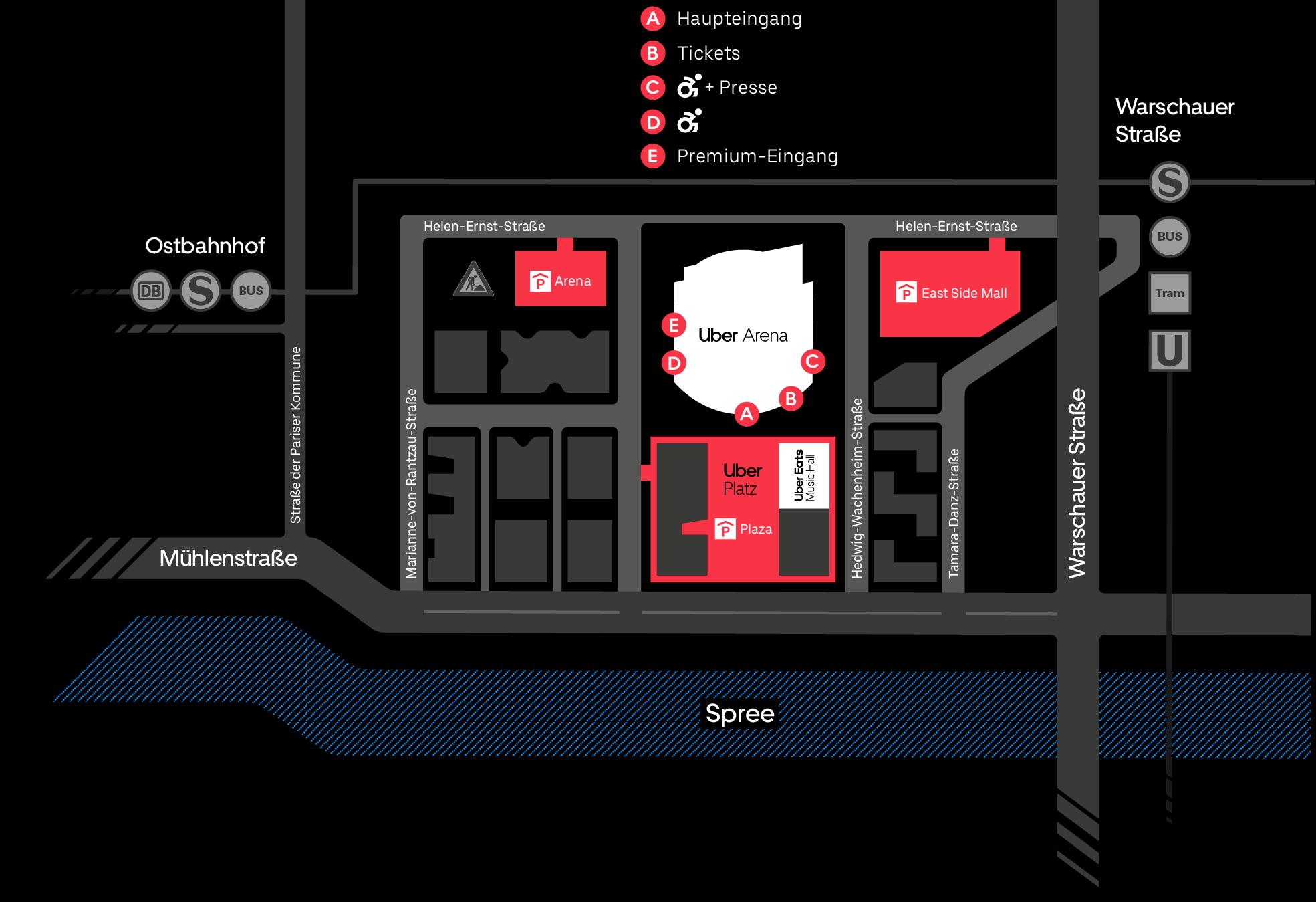 Getting There | Uber Arena
